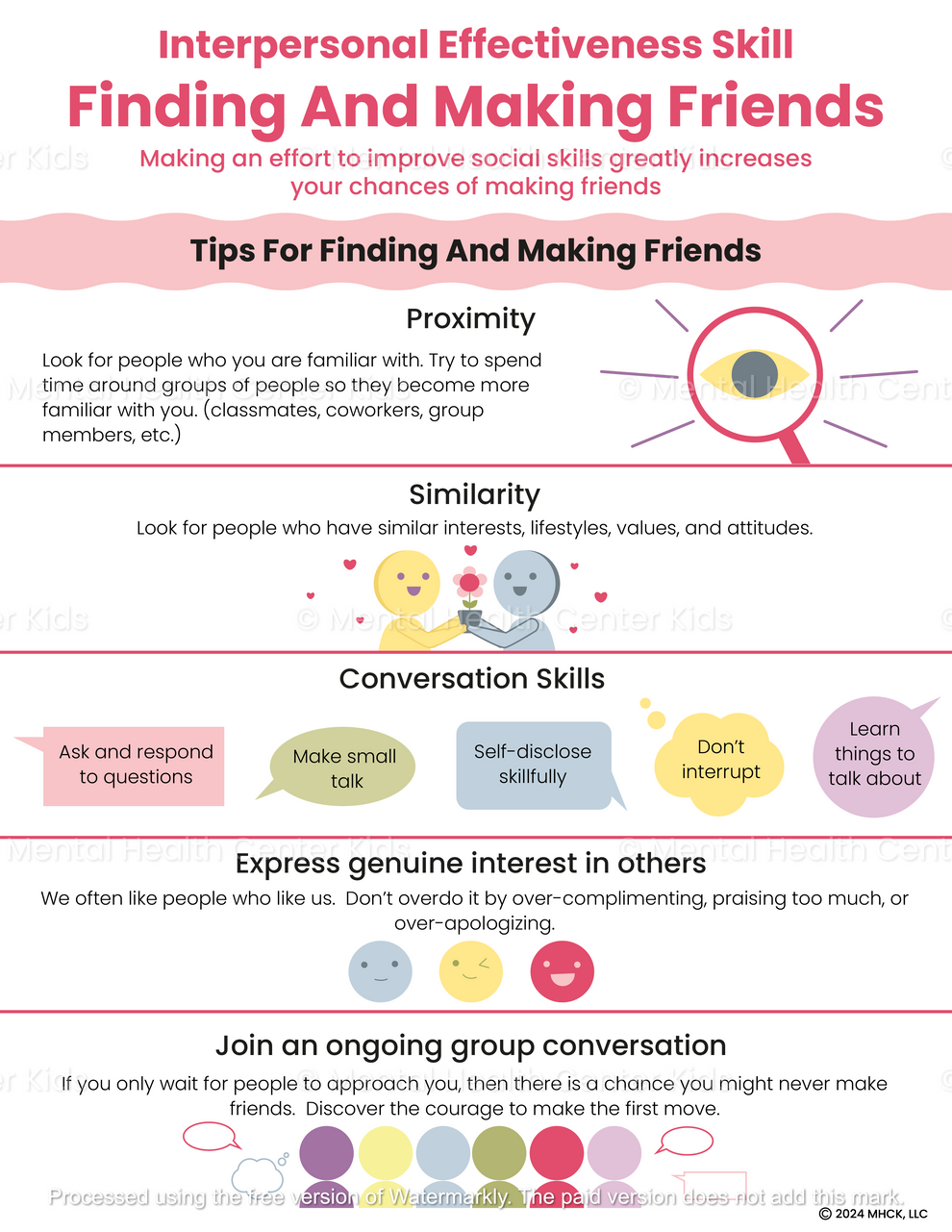 Finding And Making Friends DBT Handout – Mental Health Center Kids