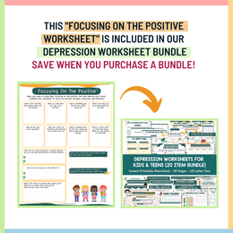 Focusing on the Positive Worksheet – Mental Health Center Kids