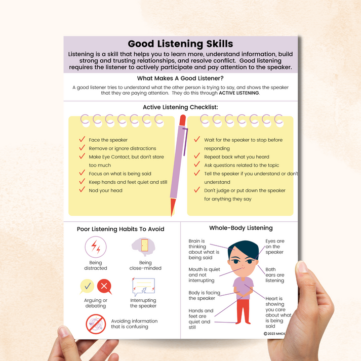 Good Listening Skills – Mental Health Center Kids