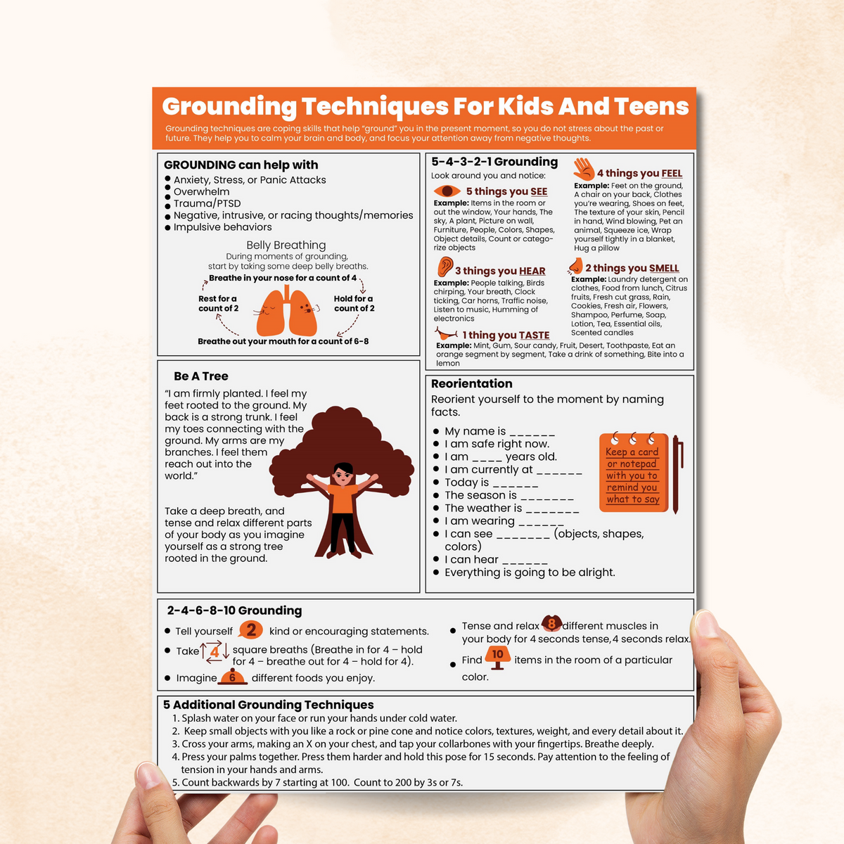 Grounding Techniques for Kids and Teens – Mental Health Center Kids