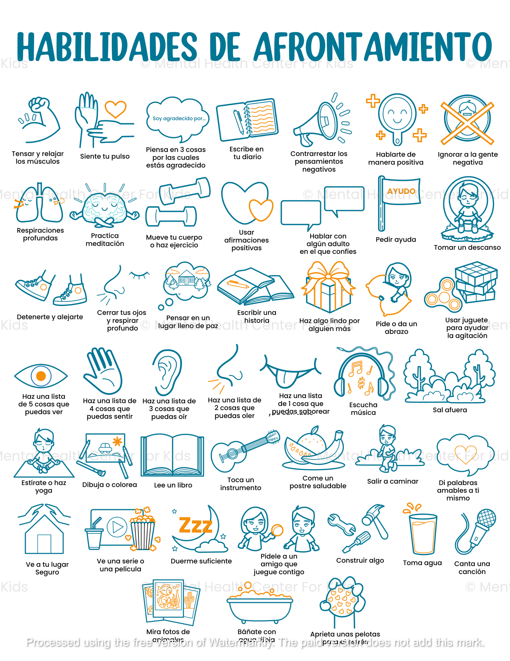 Managing My Emotions With Coping Skills Worksheets (Spanish Version ...