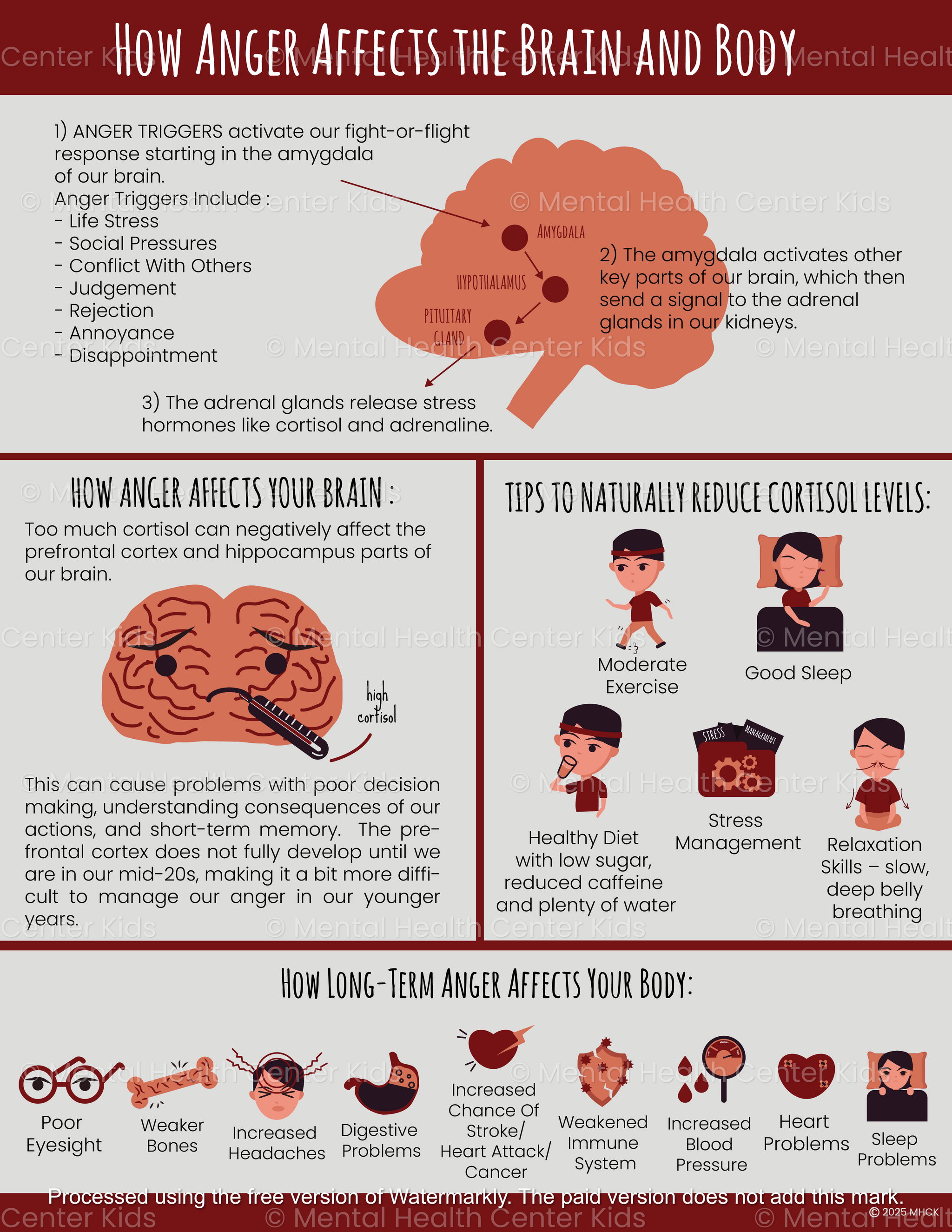 How Anger Affects the Brain and Body – Mental Health Center Kids