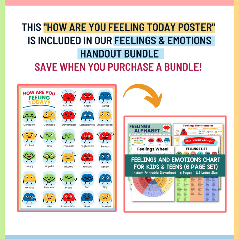 How Are You Feeling Today Poster – Mental Health Center Kids