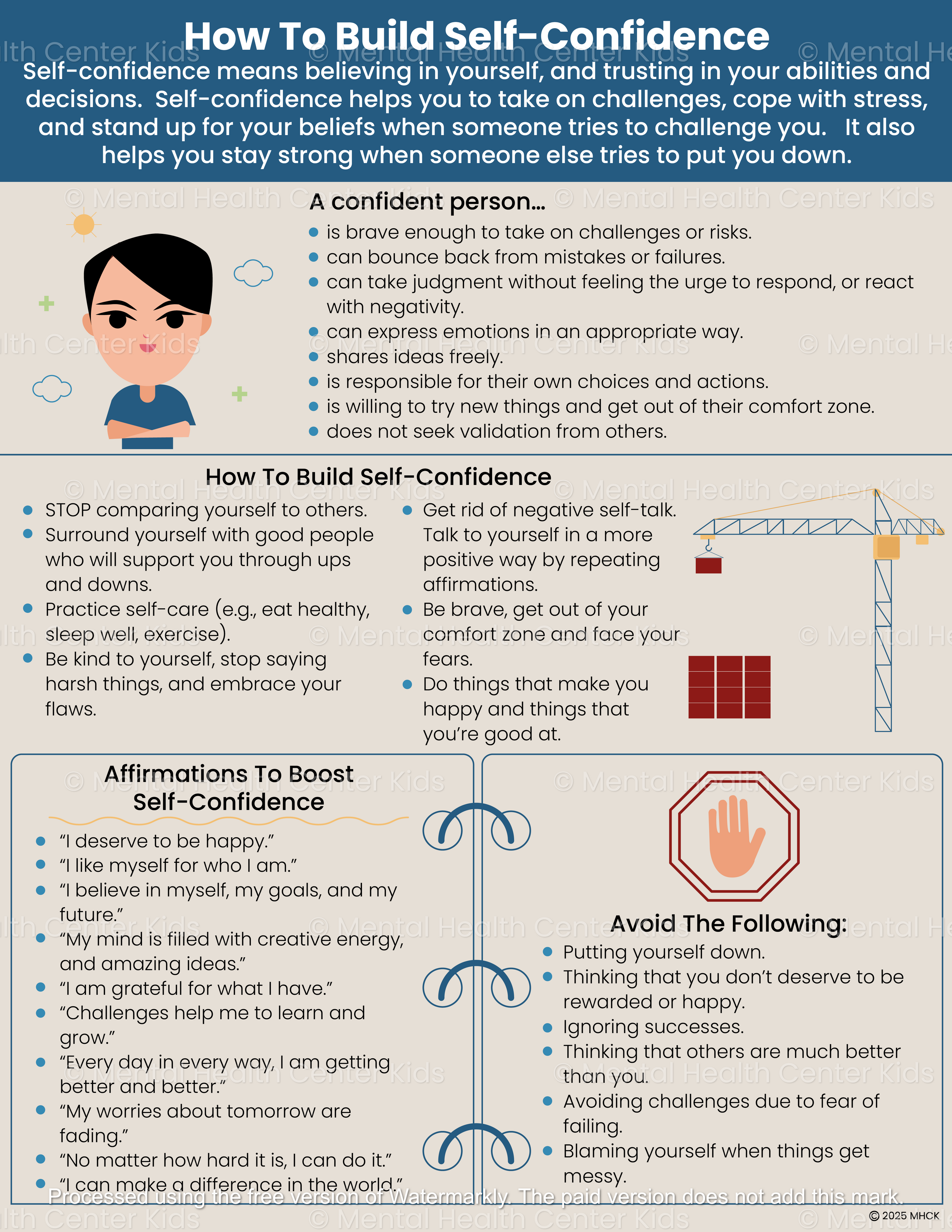 All About Self-Confidence – Mental Health Center Kids