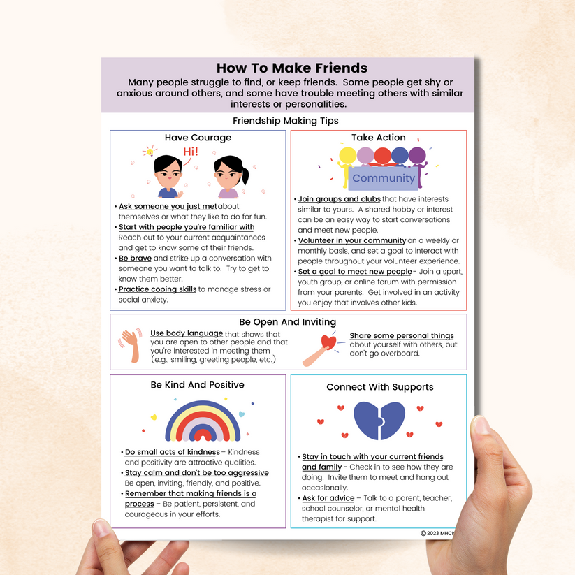 Friendship Making Skills – Mental Health Center Kids