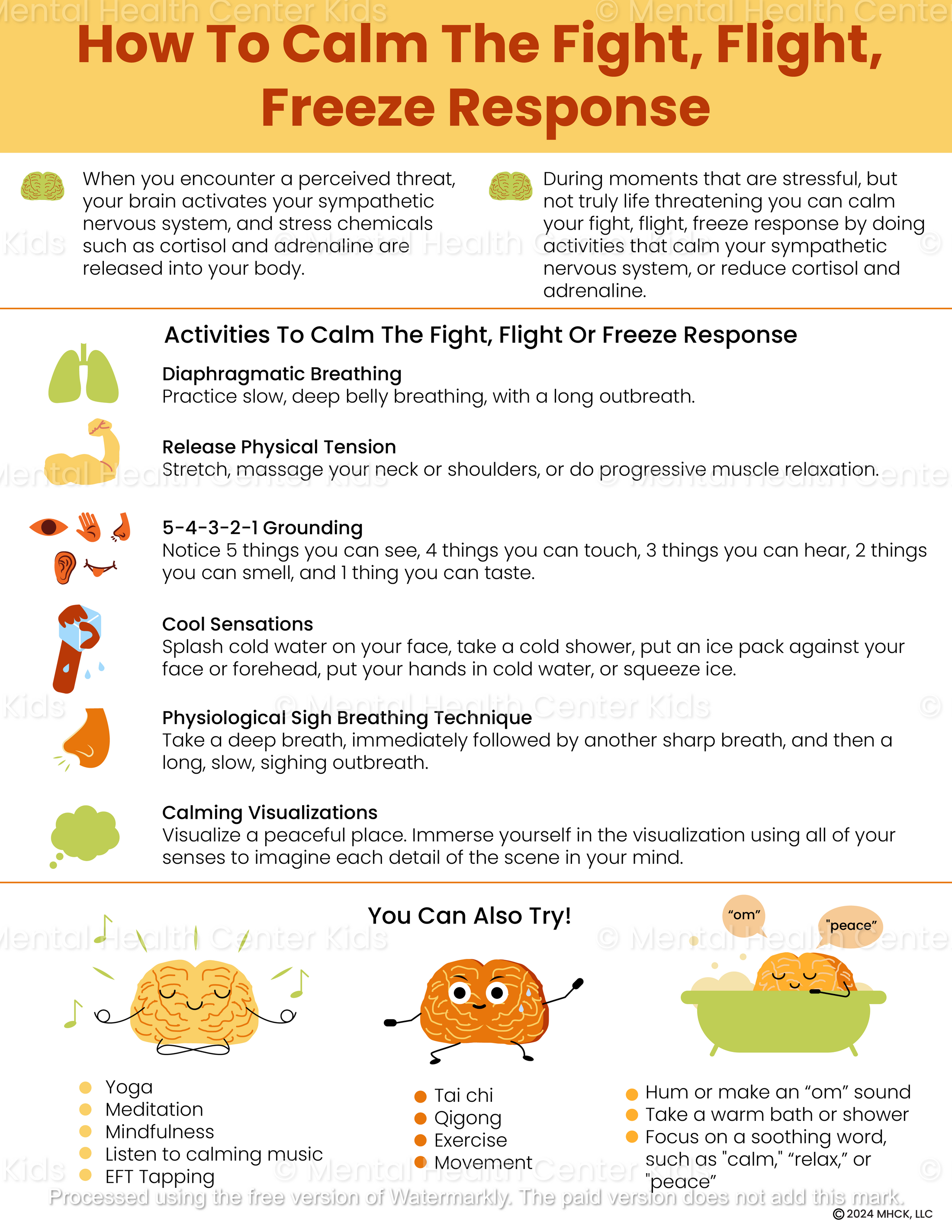 How to Calm the Fight, Flight, Freeze Response – Mental Health Center Kids