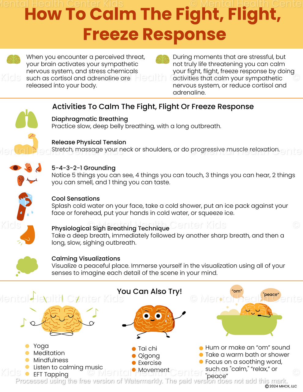 How to Calm the Fight, Flight, Freeze Response – Mental Health Center Kids
