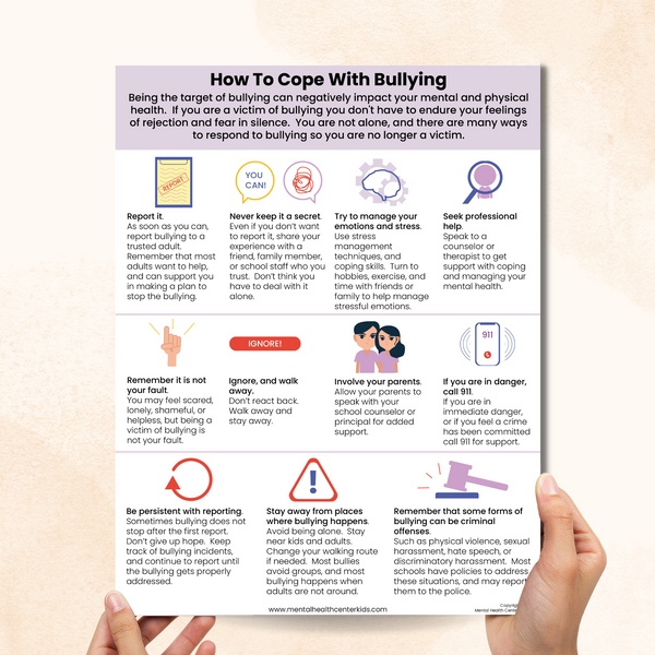 How to Cope with Bullying – Mental Health Center Kids