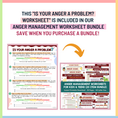 "Is Your Anger a Problem?" Worksheet – Mental Health Center Kids