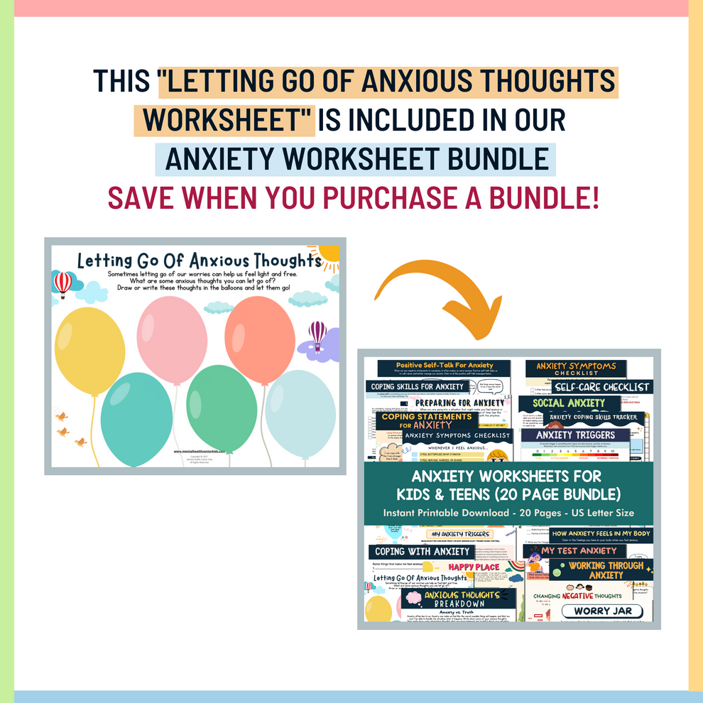 Letting Go of Anxious Thoughts – Mental Health Center Kids