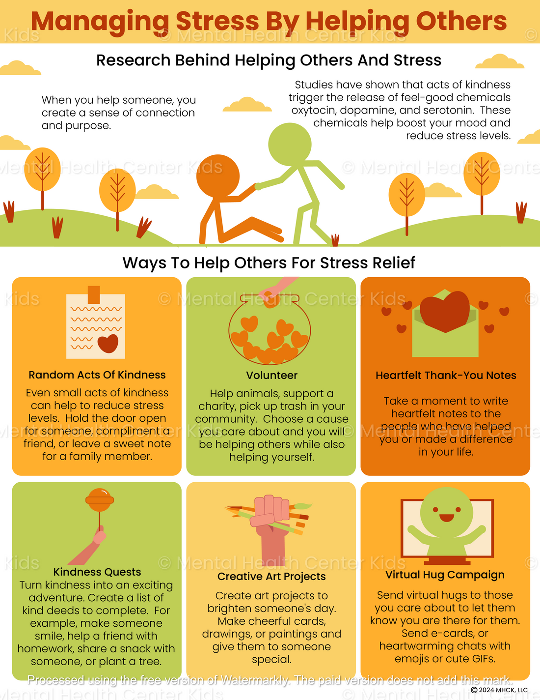 Managing Stress By Helping Others – Mental Health Center Kids