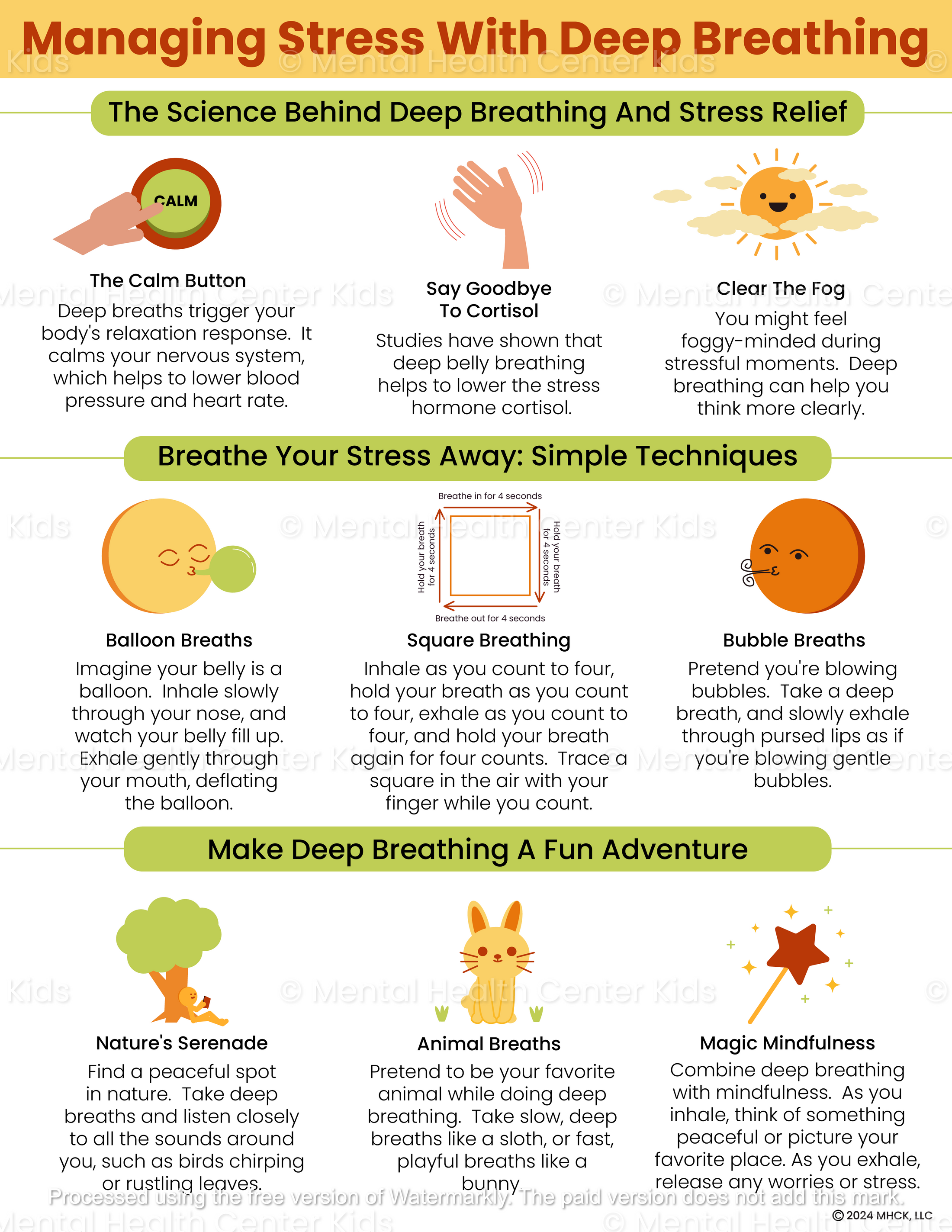 Managing Stress With Deep Breathing – Mental Health Center Kids