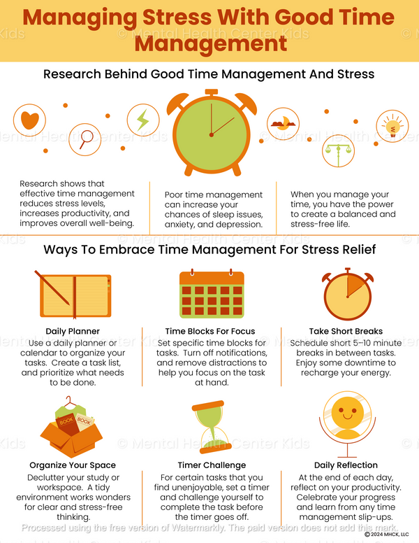 Managing Stress With Good Time Management – Mental Health Center Kids