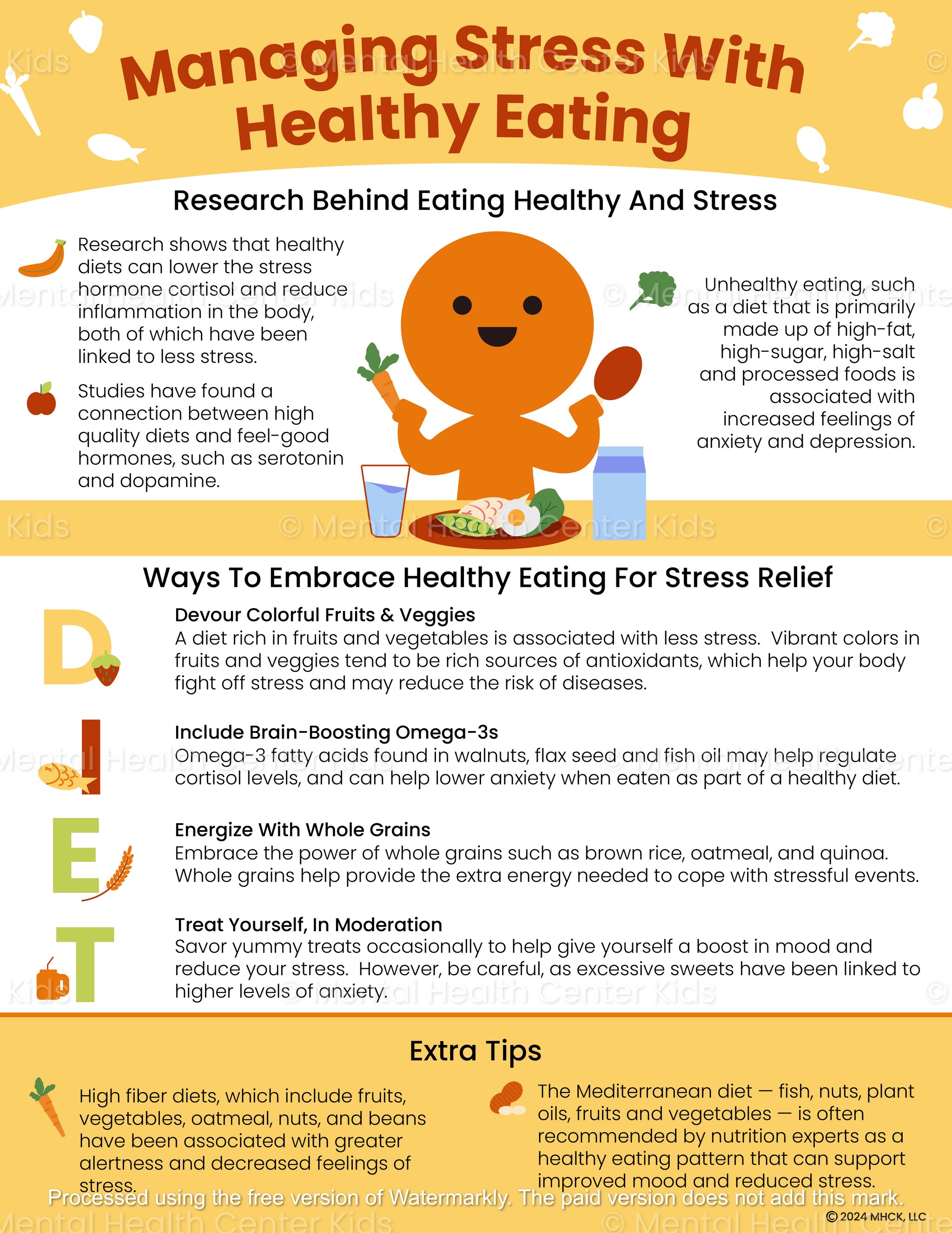 Managing Stress With Healthy Eating – Mental Health Center Kids