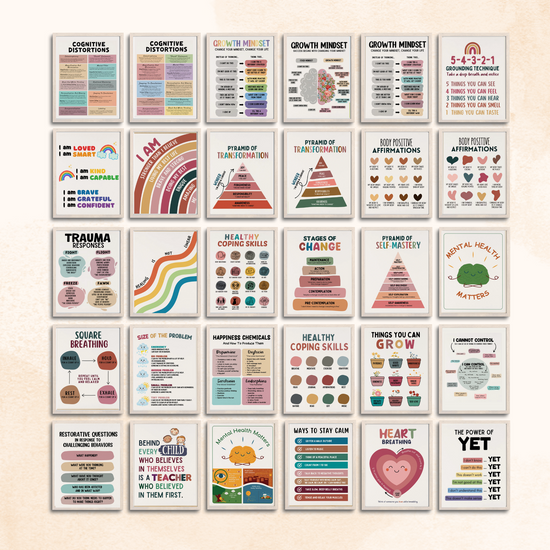 Therapy Office Wall Decor Mega Bundle (Entire Poster Collection ...
