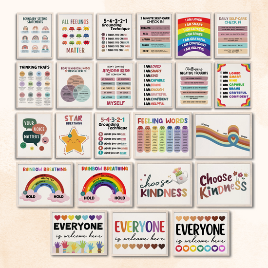 Therapy Office Wall Decor Mega Bundle (Entire Poster Collection ...