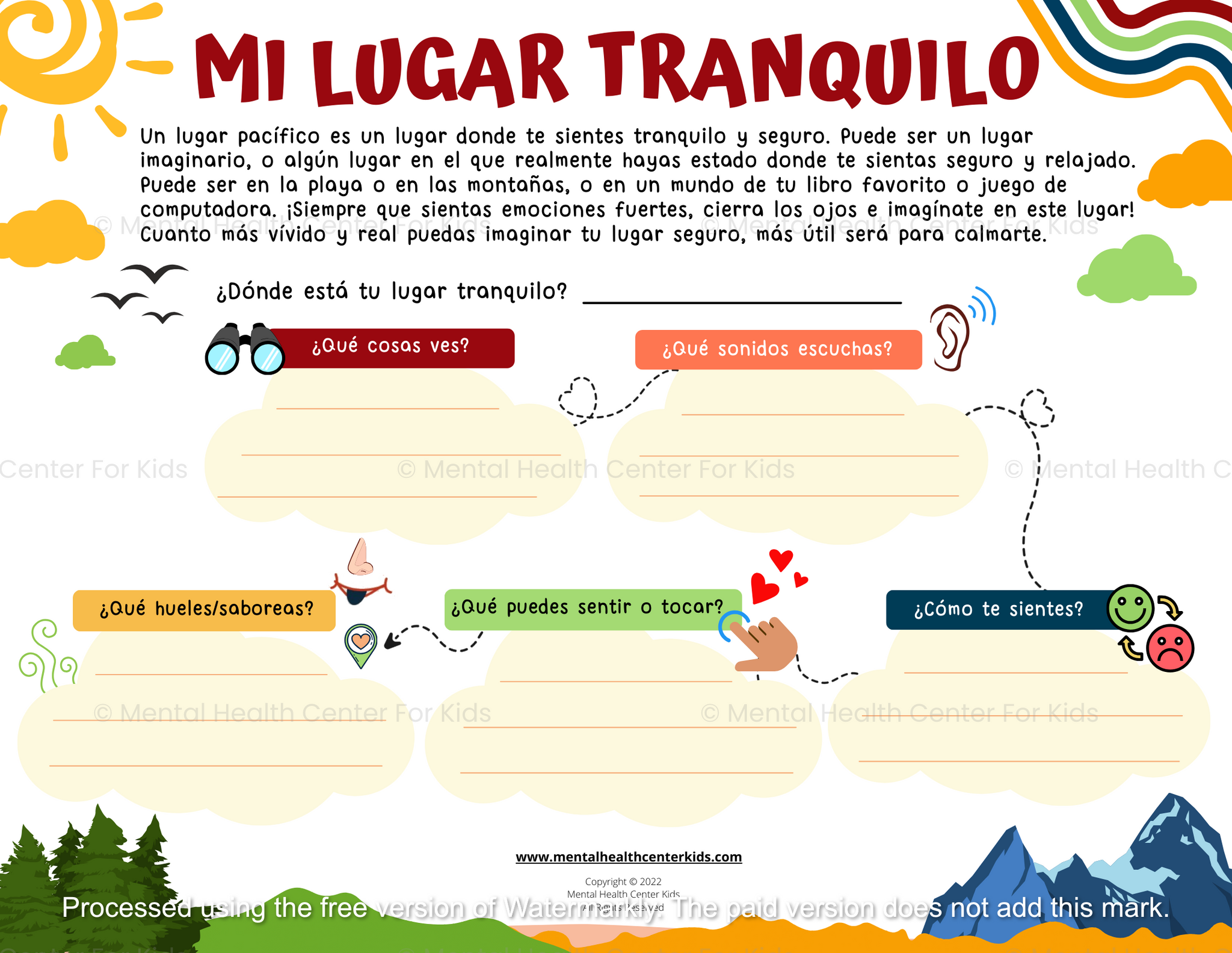 Feelings Thermometer Worksheets (Spanish Version) – Mental Health ...