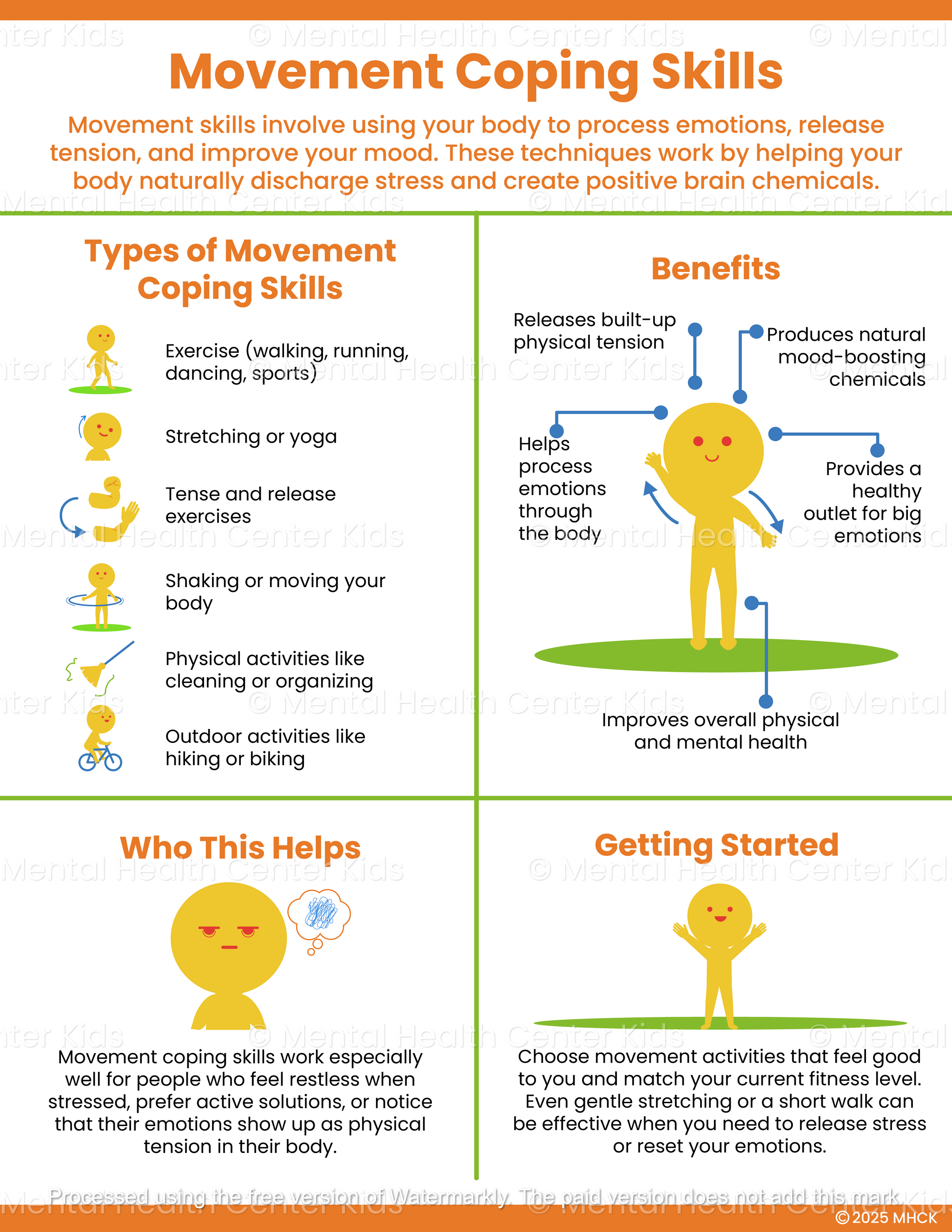 Movement Coping Skills (PDF) – Mental Health Center Kids