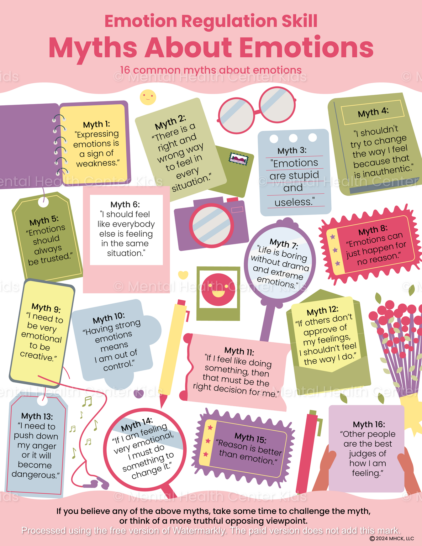 DBT Myths About Emotions (PDF) – Mental Health Center Kids