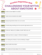 Myths About Emotions DBT Worksheets – Mental Health Center Kids