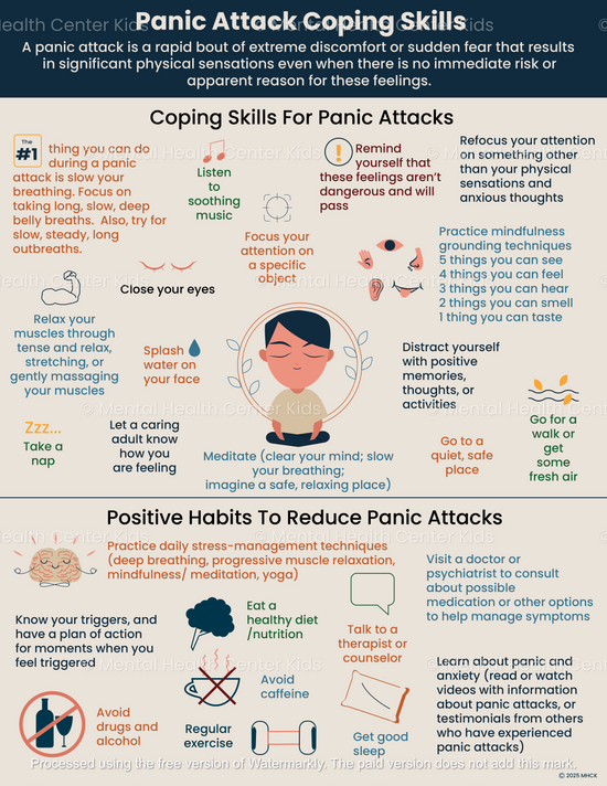 Panic Attack Coping Skills (PDF) – Mental Health Center Kids