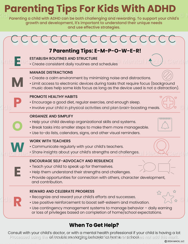 Parenting Tips For Kids With ADHD – Mental Health Center Kids