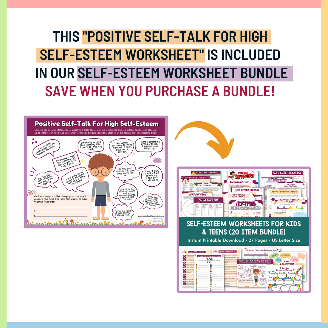 Positive Self-Talk for High Self-Esteem – Mental Health Center Kids