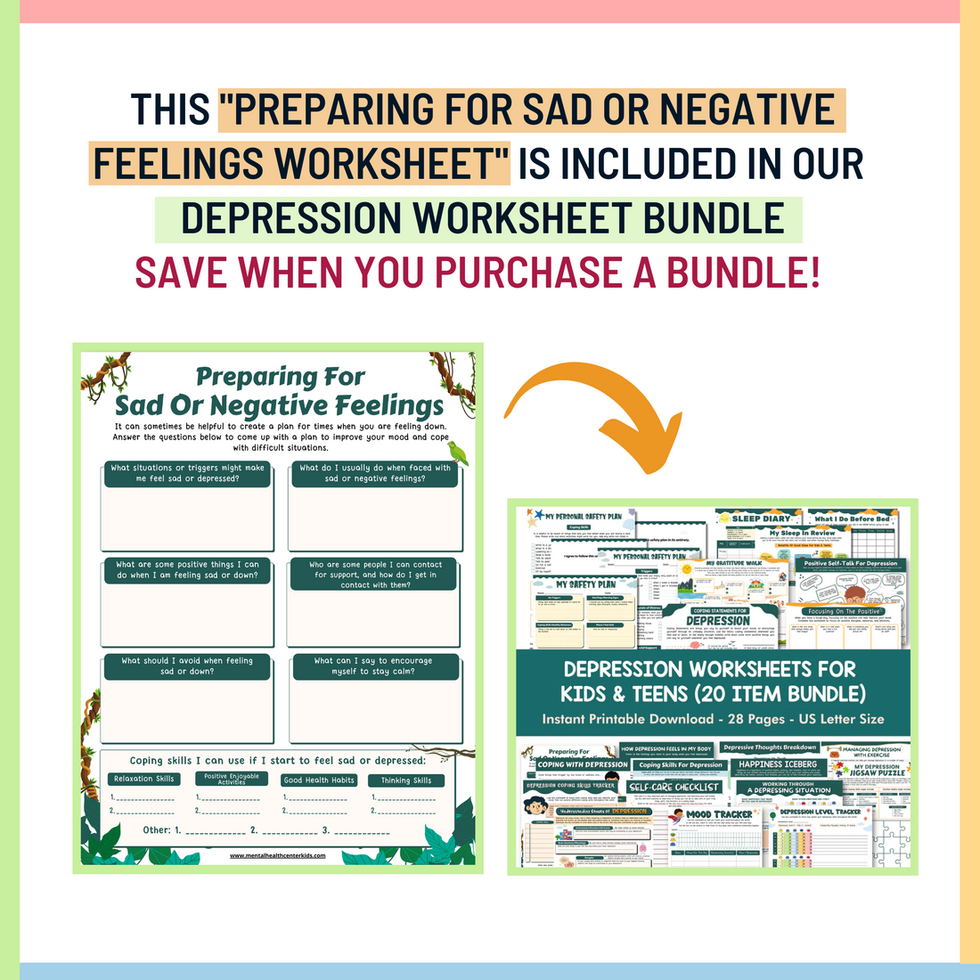 Preparing for Sad or Negative Feelings – Mental Health Center Kids