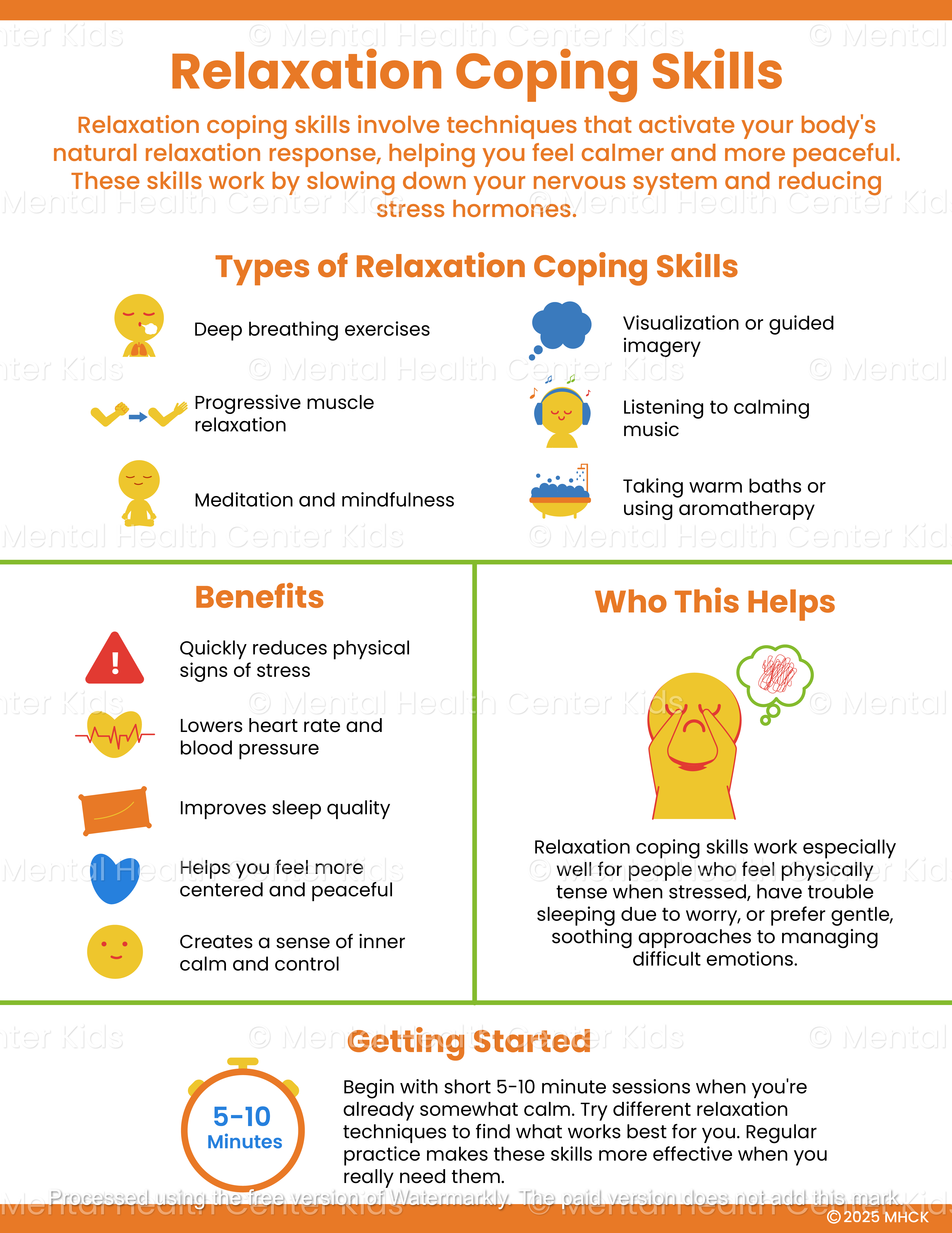 Relaxation Coping Skills (PDF) – Mental Health Center Kids