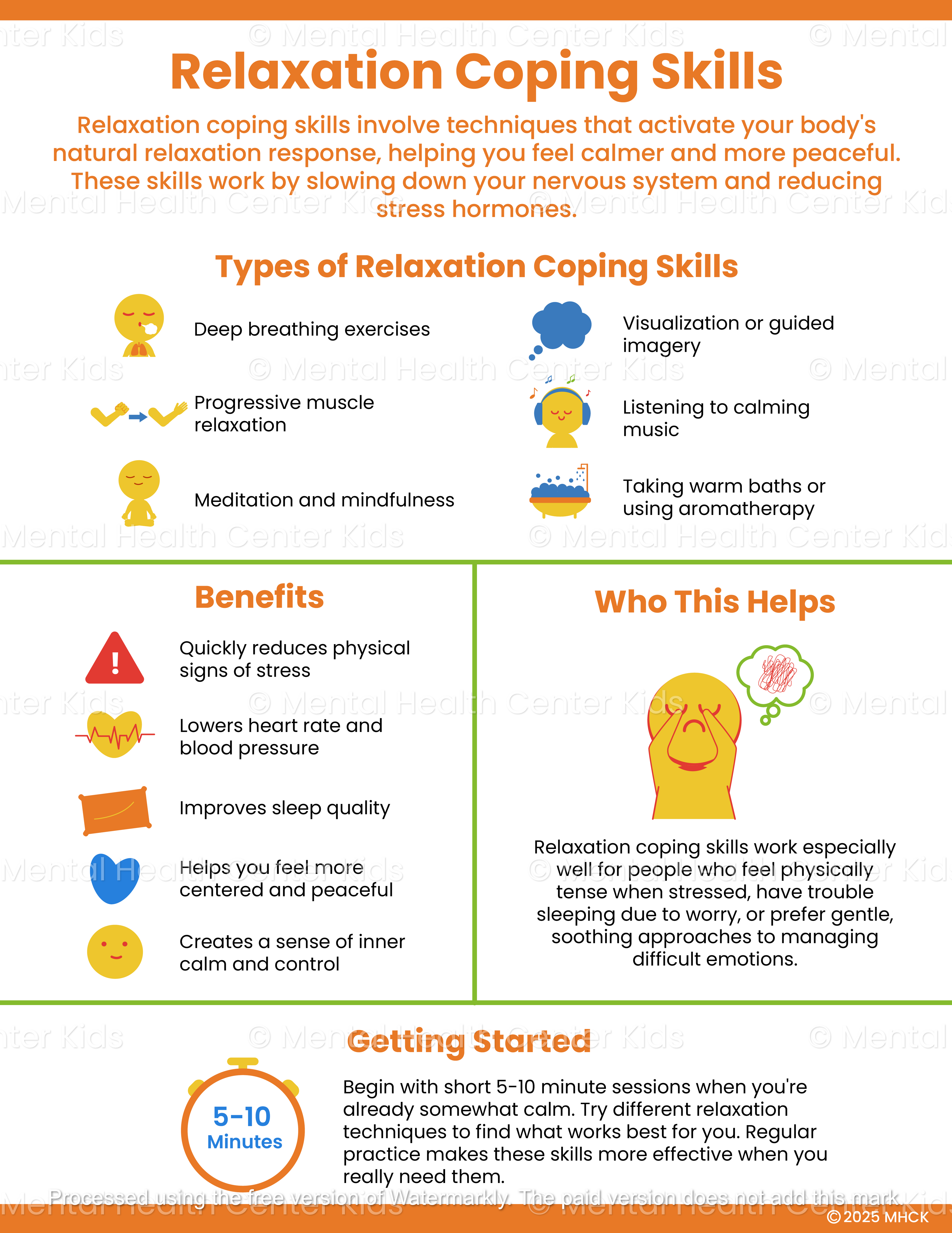 Relaxation Coping Skills (PDF) – Mental Health Center Kids