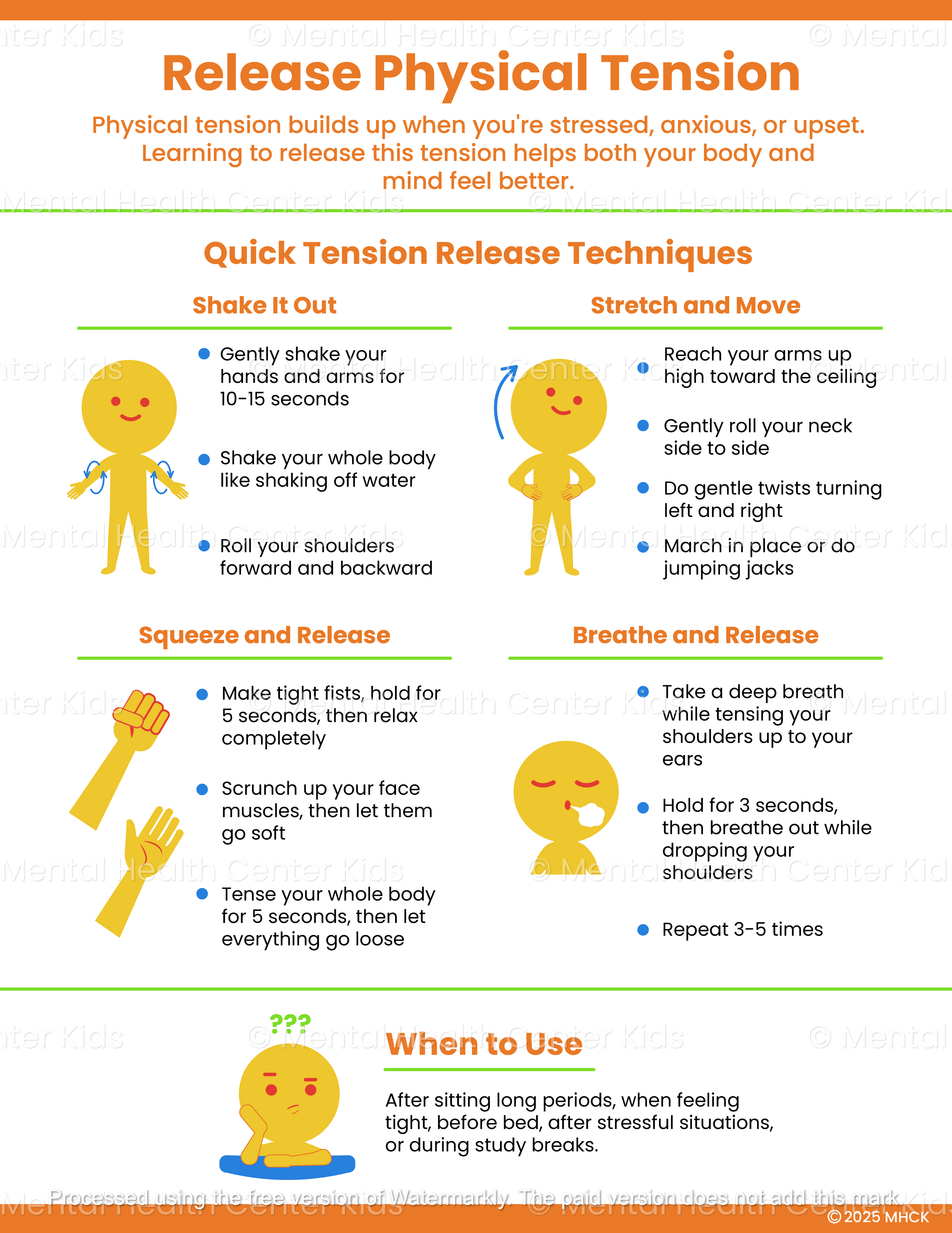 Release Physical Tension (PDF) – Mental Health Center Kids