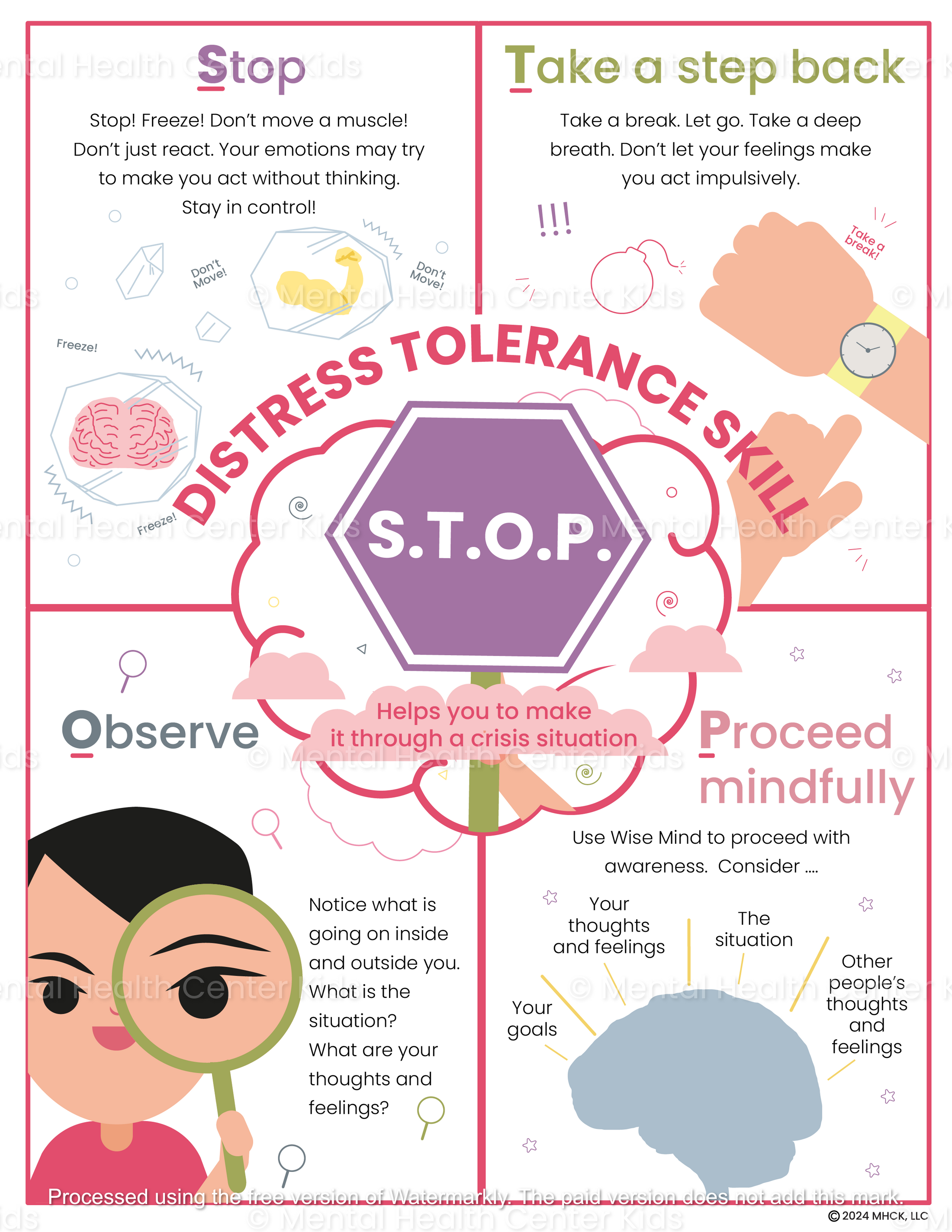 DBT STOP Skill (PDF) – Mental Health Center Kids