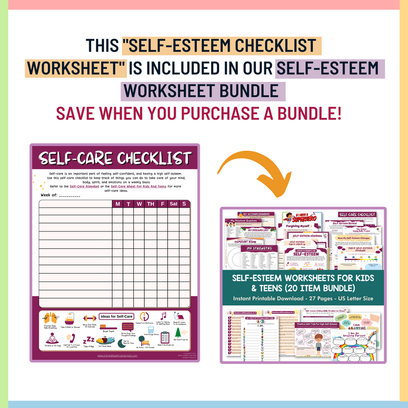 Self-Esteem Checklist – Mental Health Center Kids