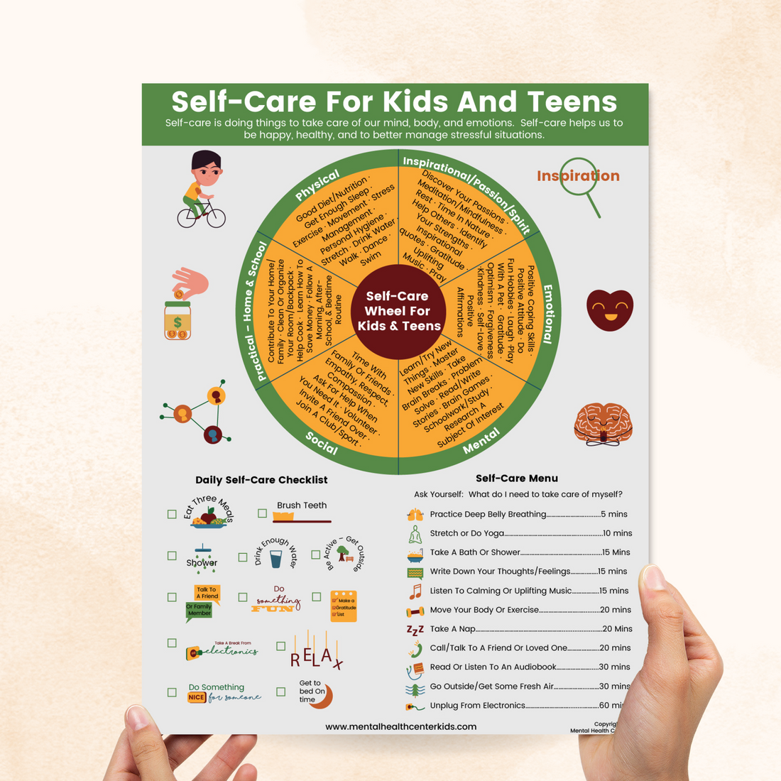 Self-Care for Kids – Mental Health Center Kids