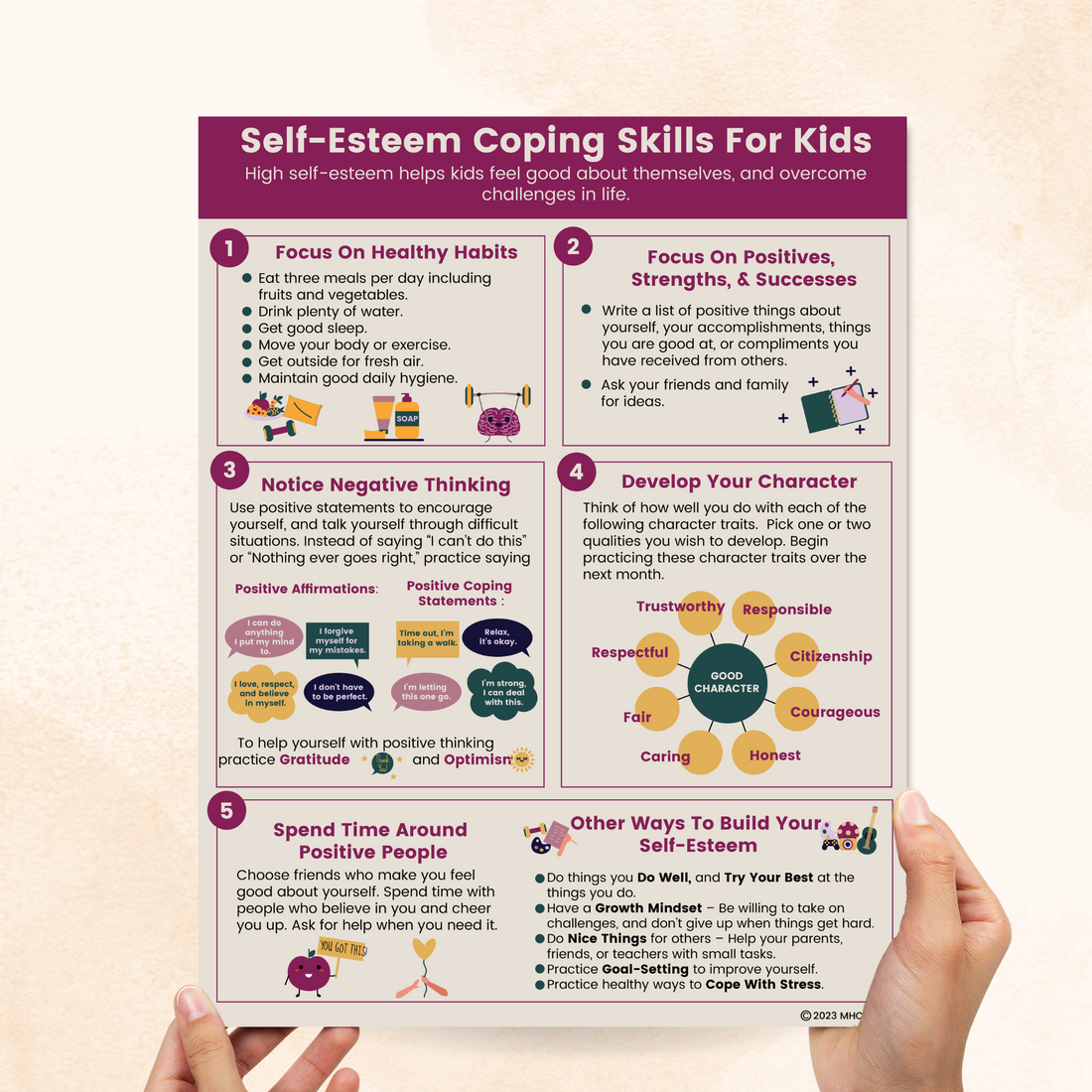 Self-Esteem Coping Skills for Kids – Mental Health Center Kids