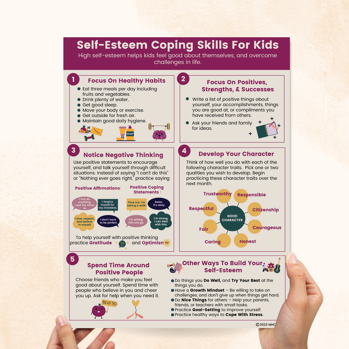 Self-Esteem Coping Skills for Kids – Mental Health Center Kids