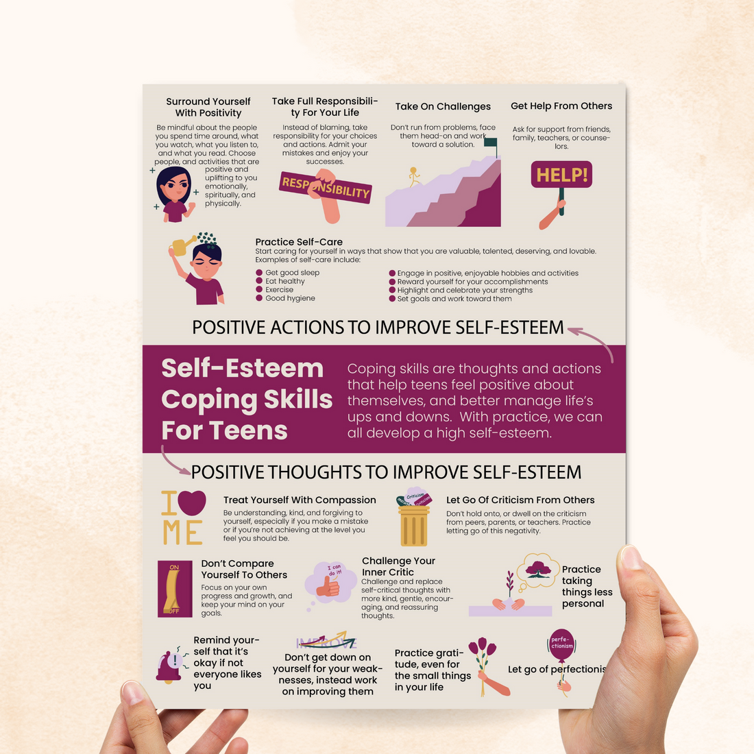 Self-Esteem Coping Skills for Teens – Mental Health Center Kids