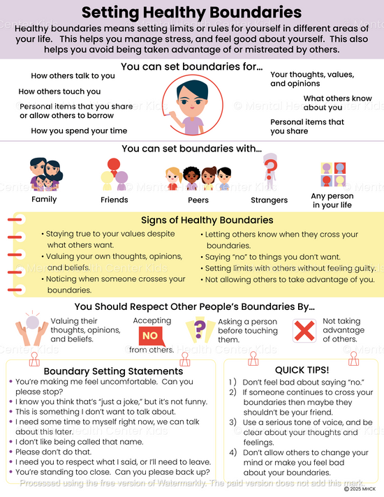 Respecting Boundaries And Personal Space – Mental Health Center Kids