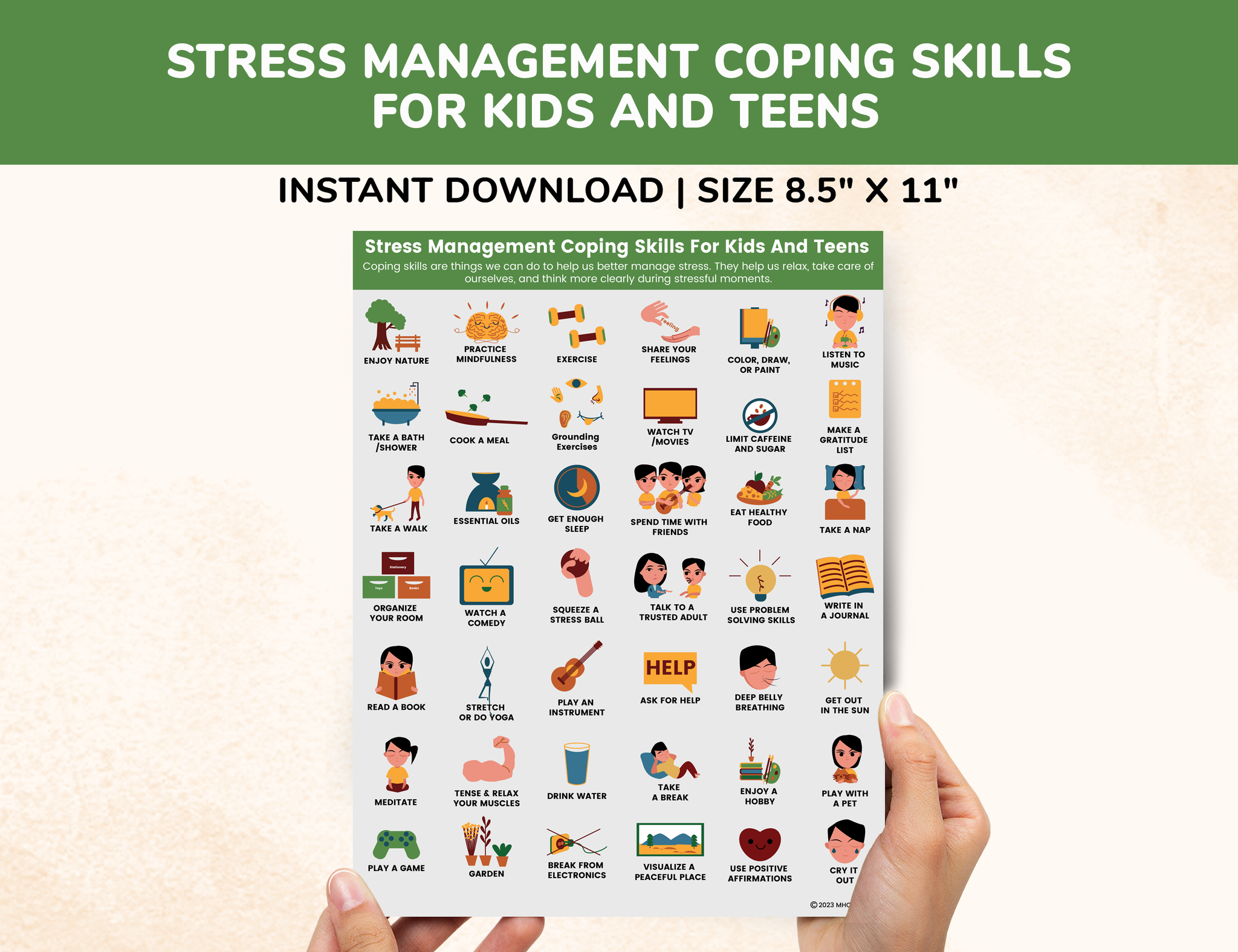 Coping Skills for Stress Management – Mental Health Center Kids