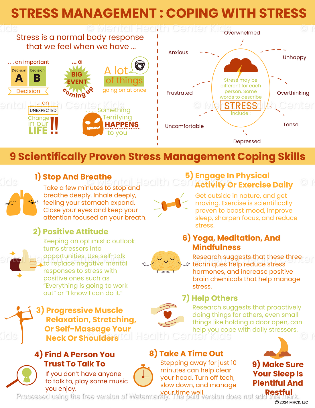 Stress Management Skills (PDF) – Mental Health Center Kids