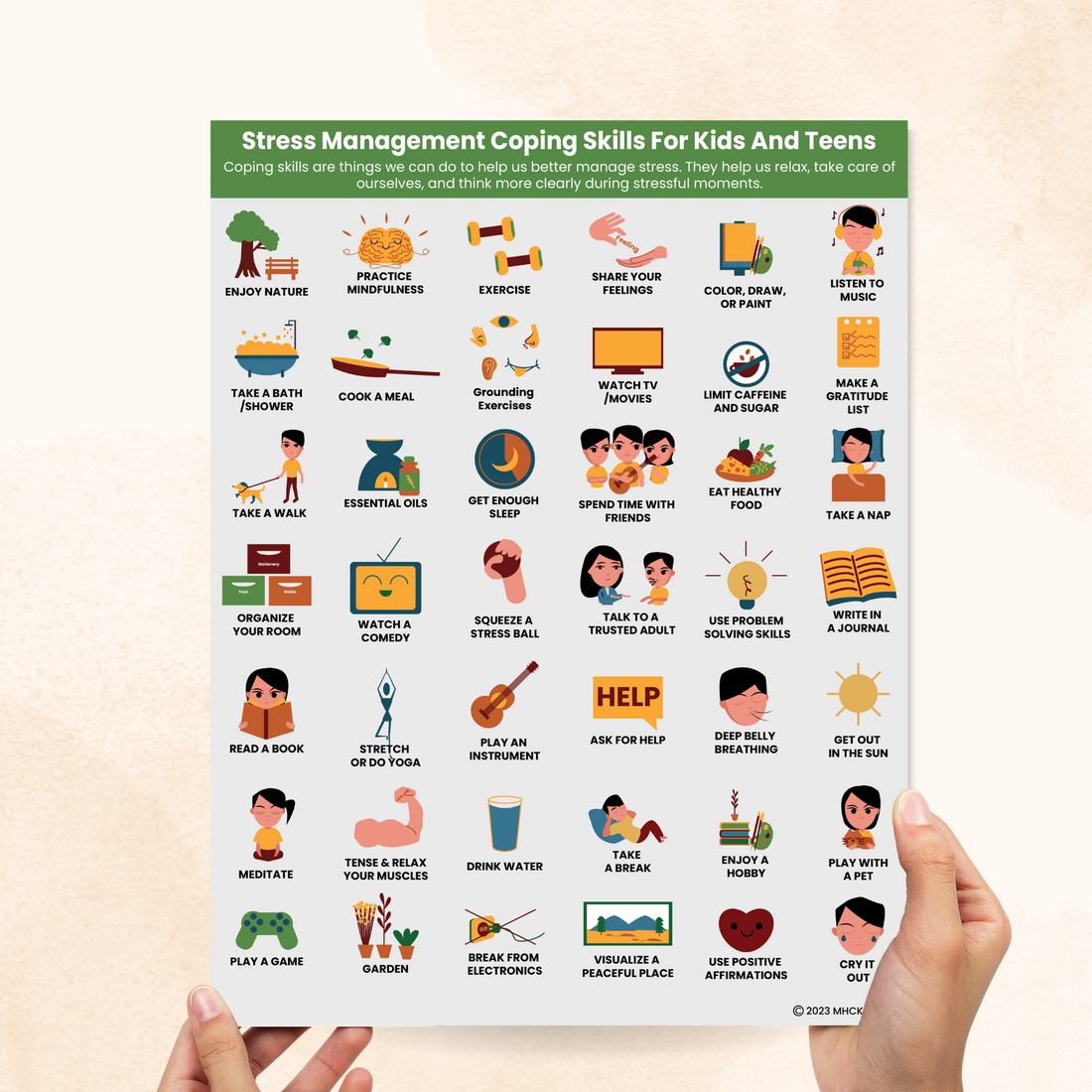 Coping Skills for Stress Management – Mental Health Center Kids