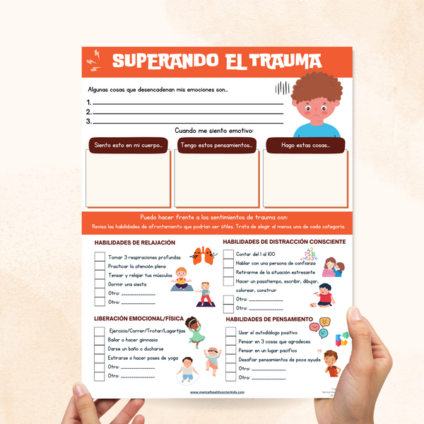 Coping With Trauma Worksheet (Spanish Version) – Mental Health Center Kids