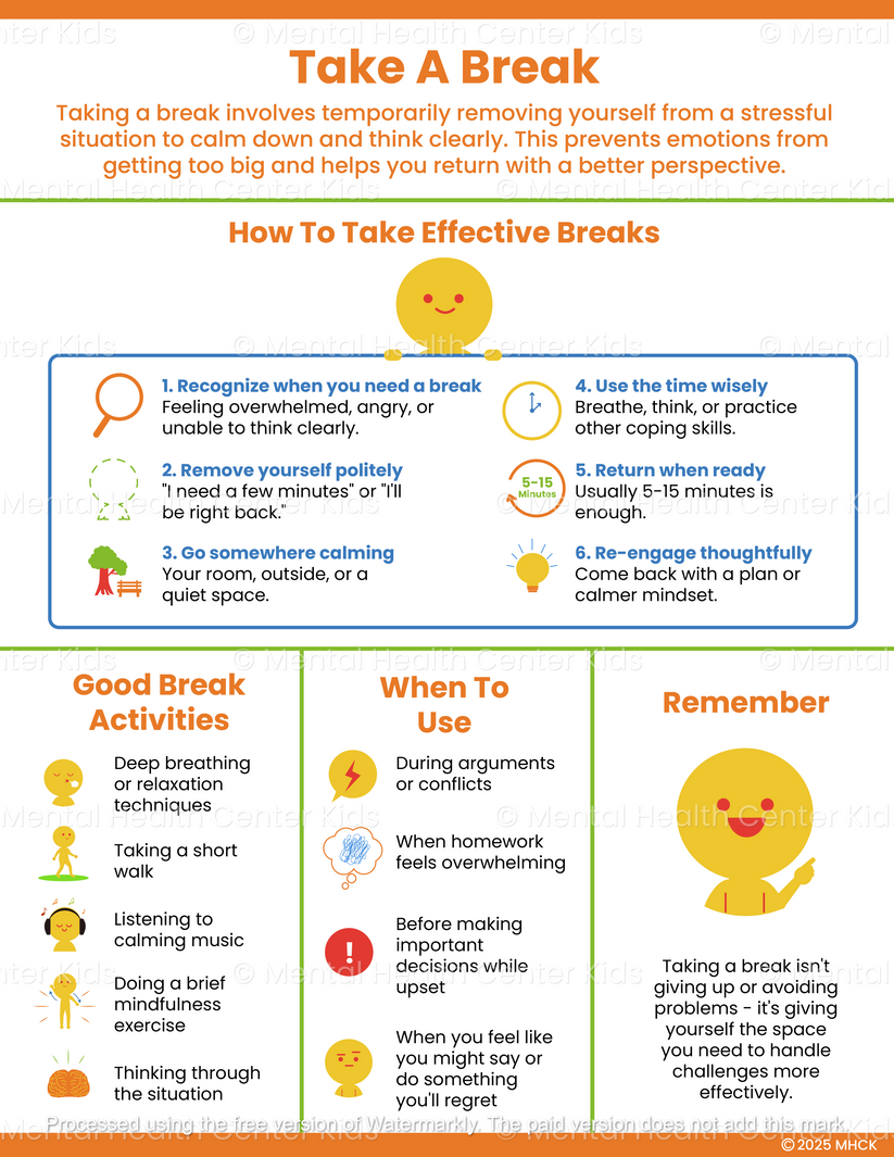 Take A Break (PDF) – Mental Health Center Kids