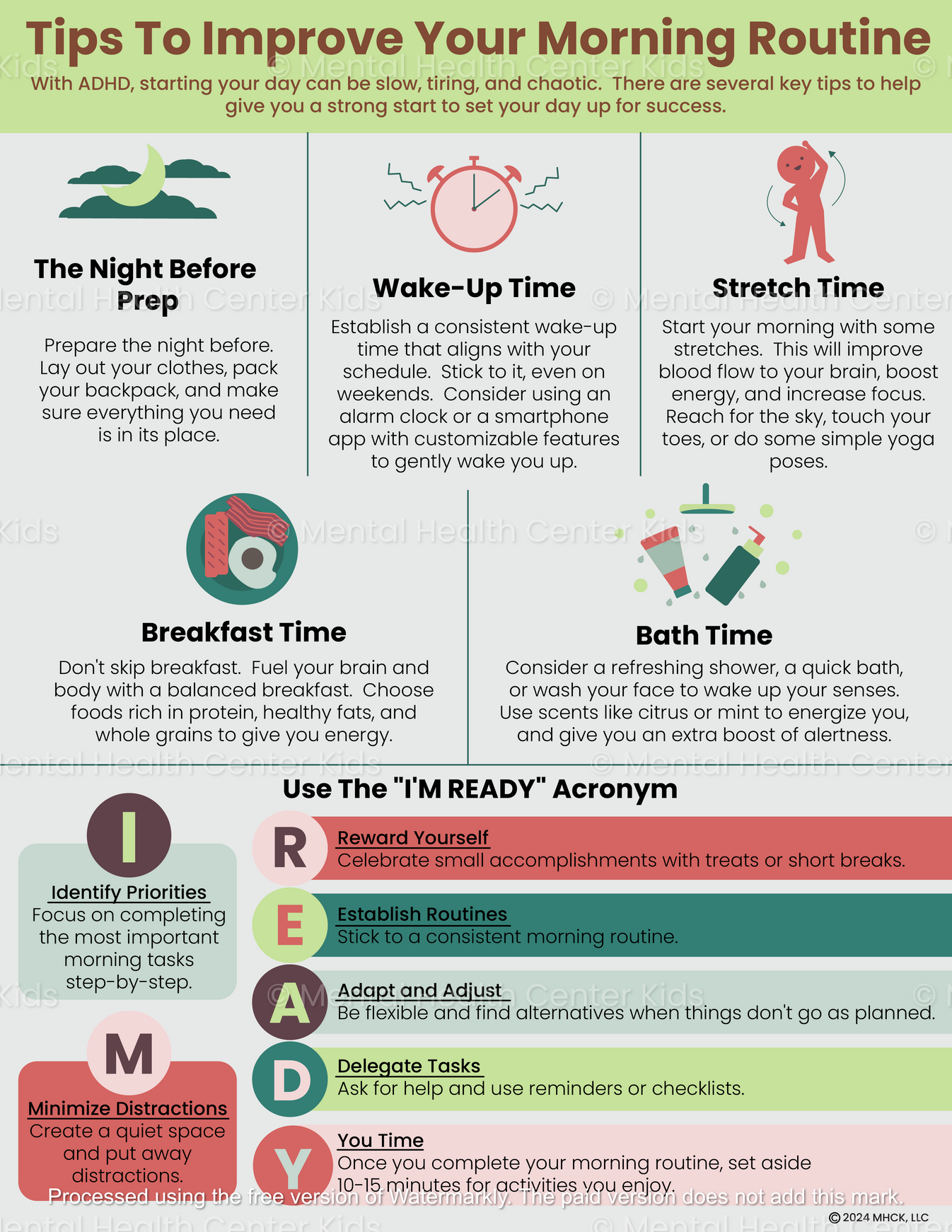 ADHD Tips To Improve Your Morning Routine – Mental Health Center Kids