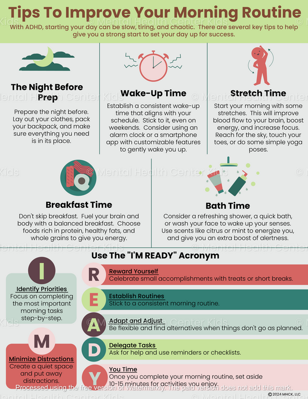 ADHD Tips To Improve Your Morning Routine – Mental Health Center Kids