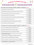 DBT Validation Worksheet – Mental Health Center Kids