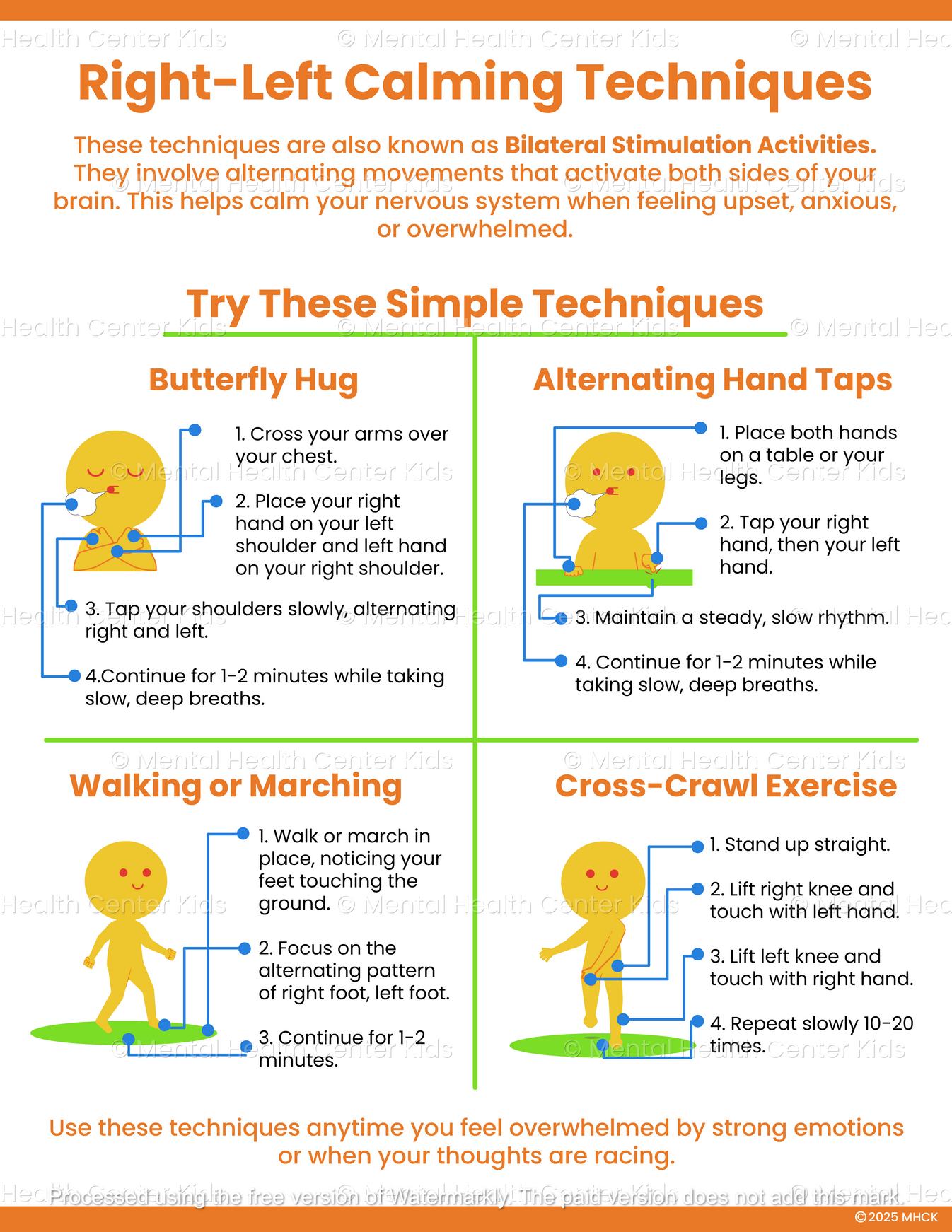 Bilateral Stimulation Activities (PDF) – Mental Health Center Kids