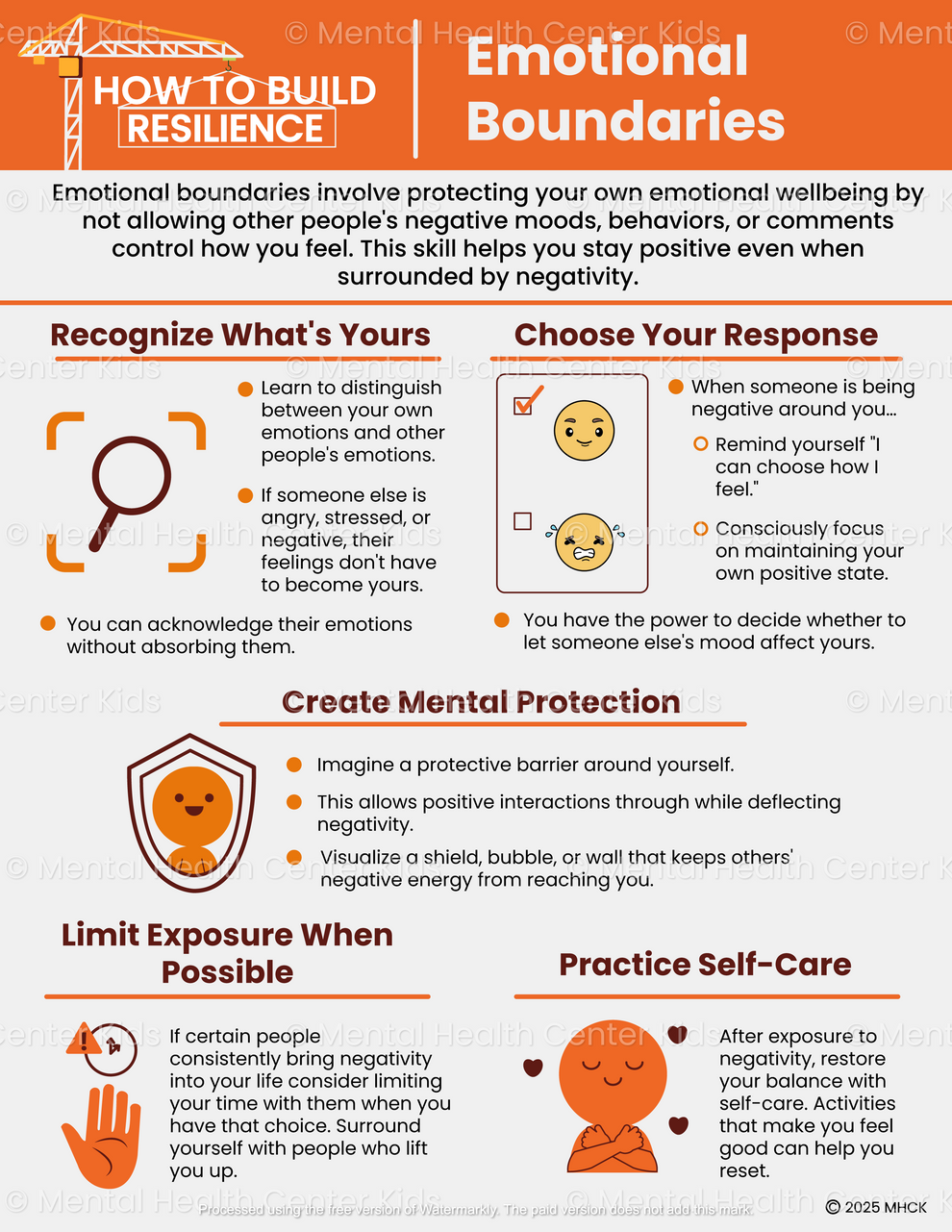 Emotional Boundaries - How To Build Resilience – Mental Health Center Kids