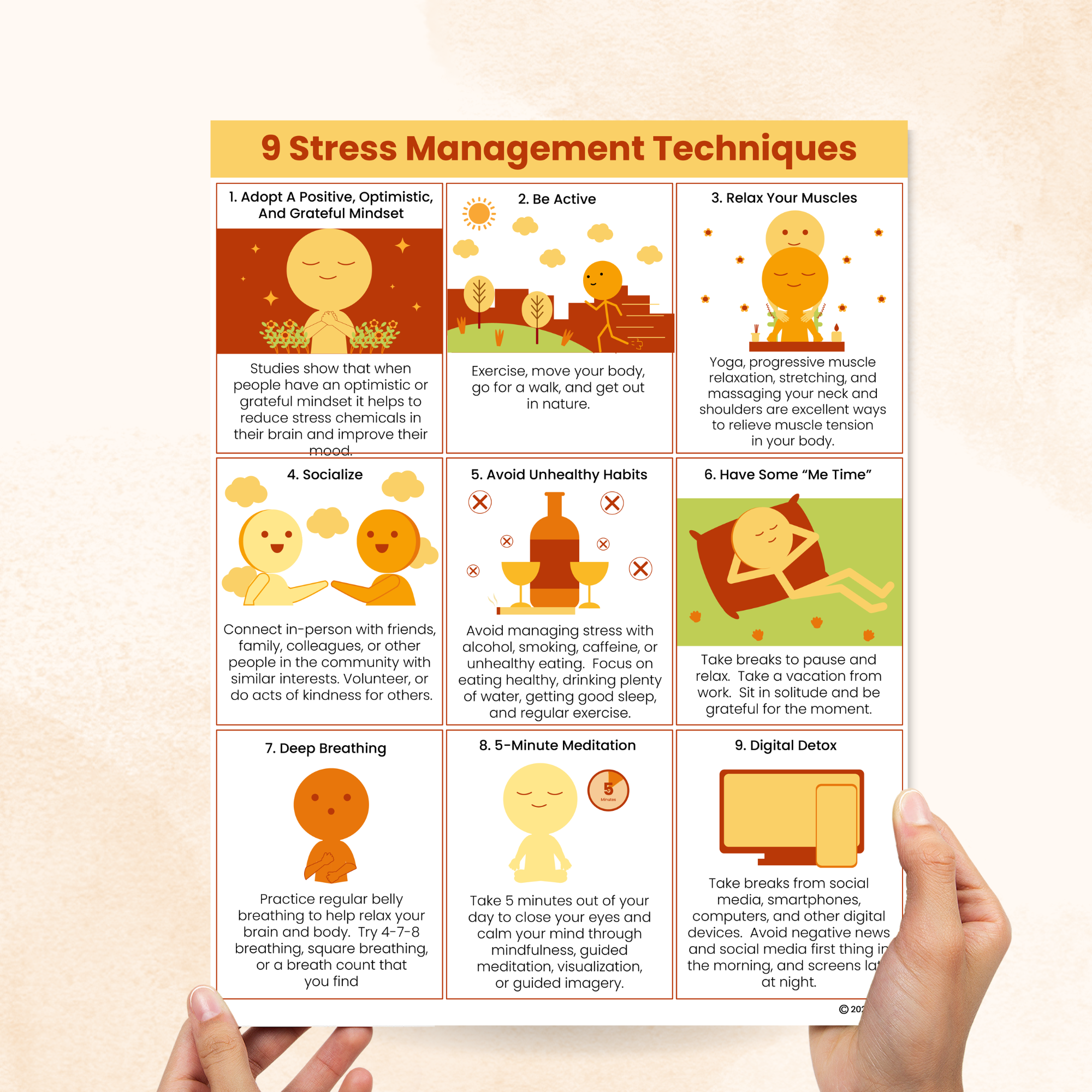 Stress Management Techniques (PDF) – Mental Health Center Kids