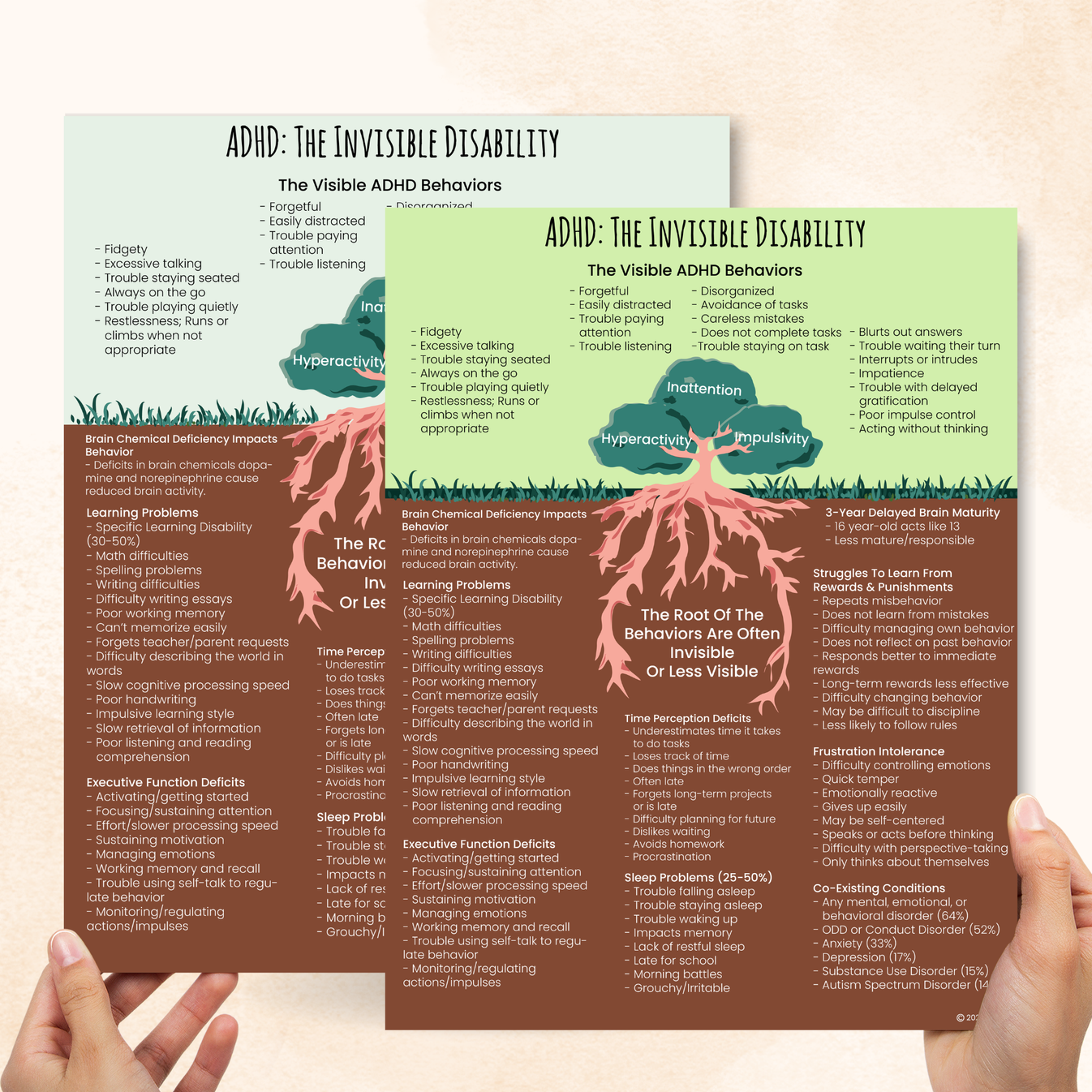 ADHD The Invisible Disability Counseling Poster/Handout – Mental Health ...